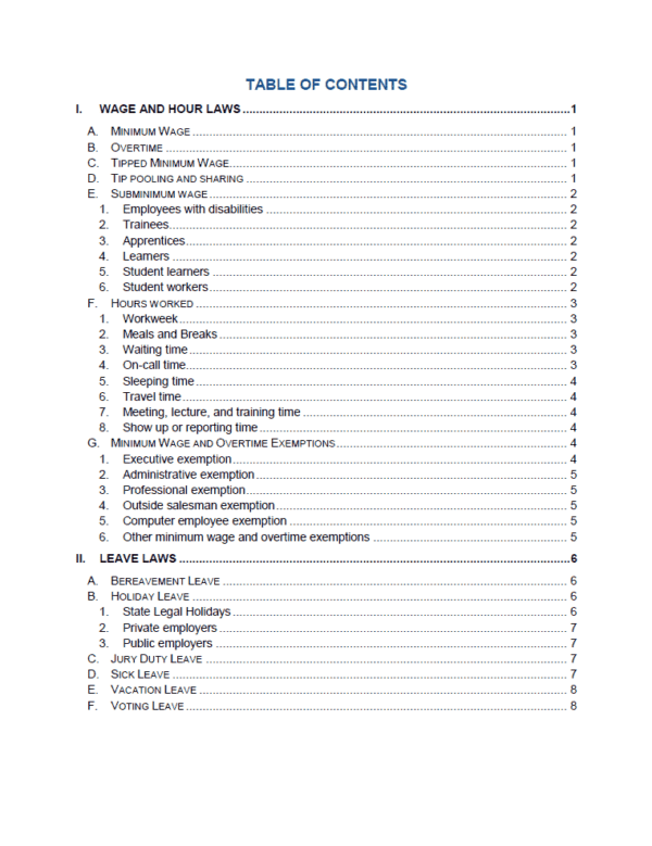 Tennessee HR Law Reference Guide - ELH / HR4Sight